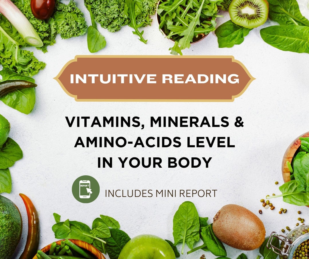 Vitamins, Minerals and Amino-acids Level Scan, Psychic Supplements Scan ...