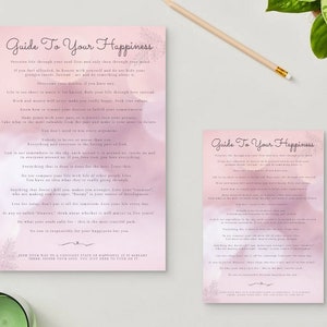 17 Rules to Happiness Guide, Printable Wall Art (PDF & JPG) - Etsy
