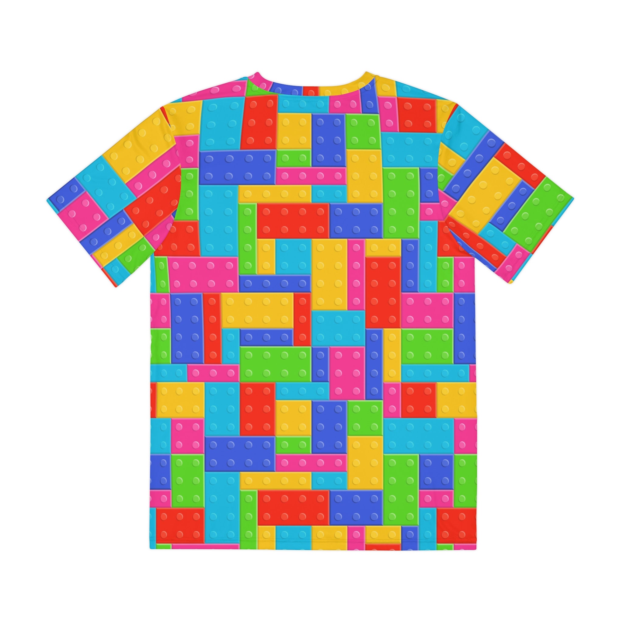 Building Blocks Print T-shirt - Collector Super Fan Shirt - Colorful ...