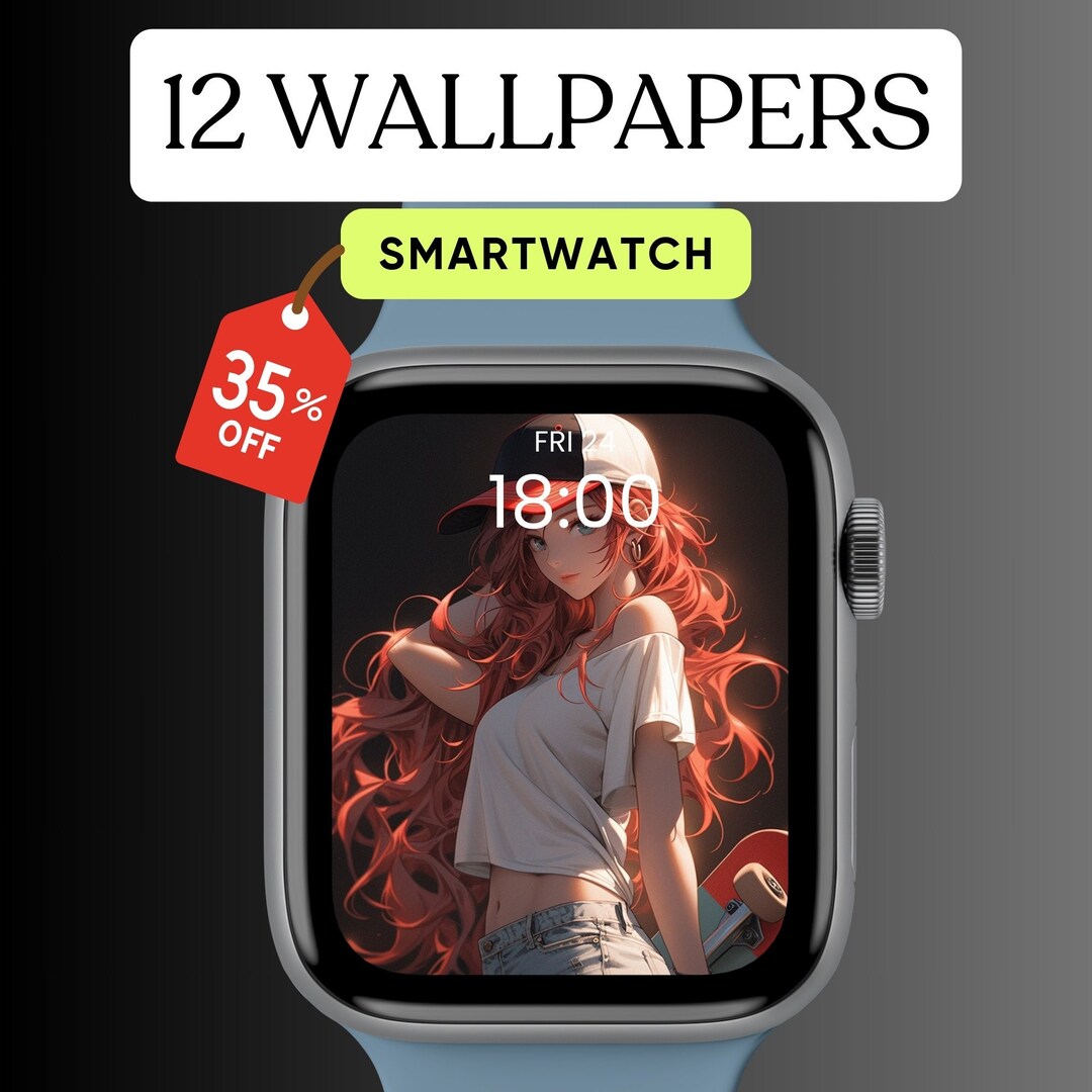 Anime Girl. Studio Ghibli Inspired Smartwatch Wallpaper for Apple ...