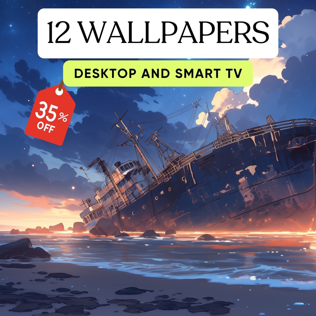 Post-apocalyptic. Studio Ghibli Inspired Desktop Wallpaper. MacBook ...