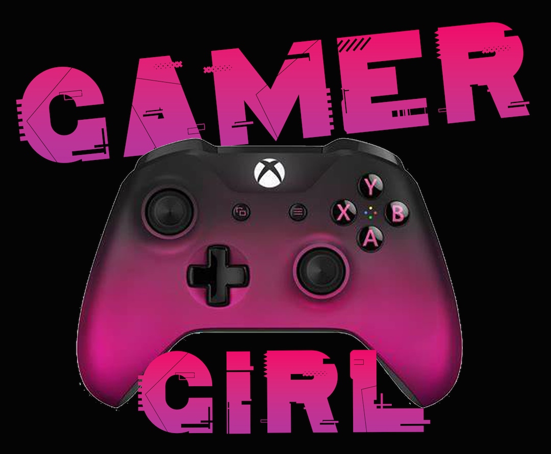 Gamer Girl Xbox PNG - Etsy
