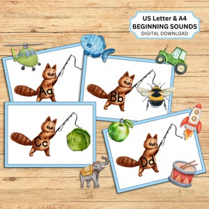Alphabet Matching, Alphabet Matching Activity, Beginning Sounds ...