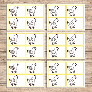Spring Alphabet Matching, Chick Alphabet Matching, Alphabet Game ...