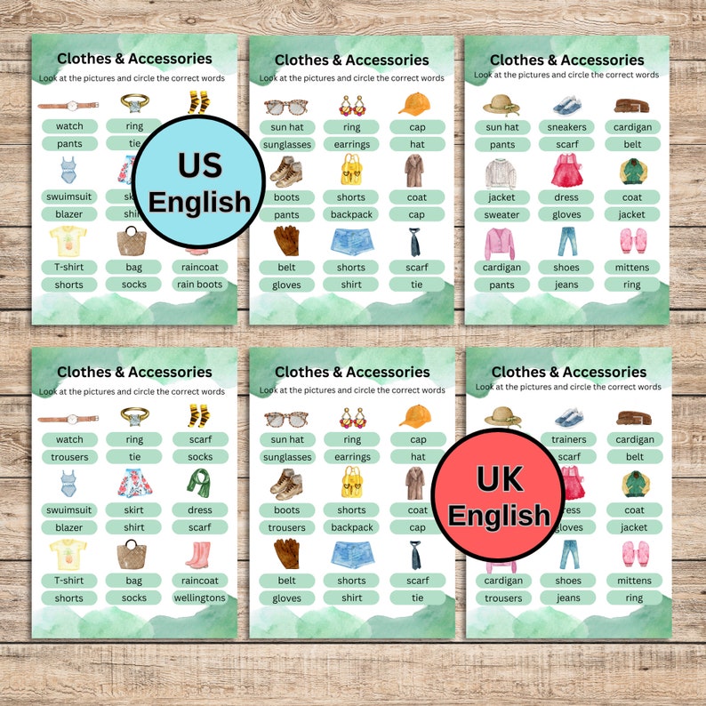 Clothing Worksheets, Clothing Vocabulary, Clothes Worksheets, Clothes ...
