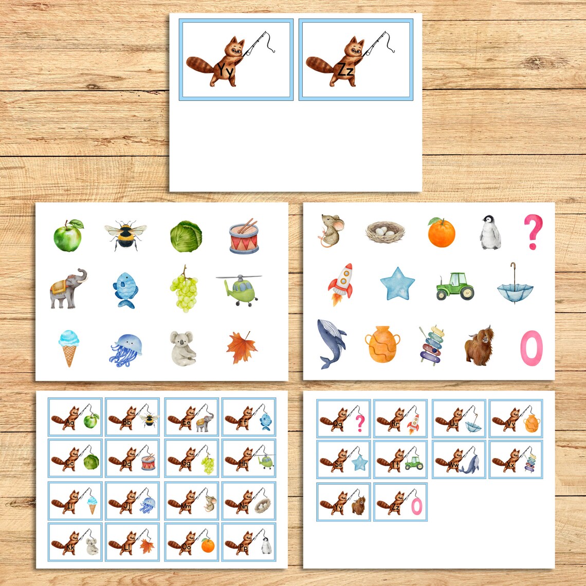 Alphabet Matching, Alphabet Matching Activity, Beginning Sounds ...
