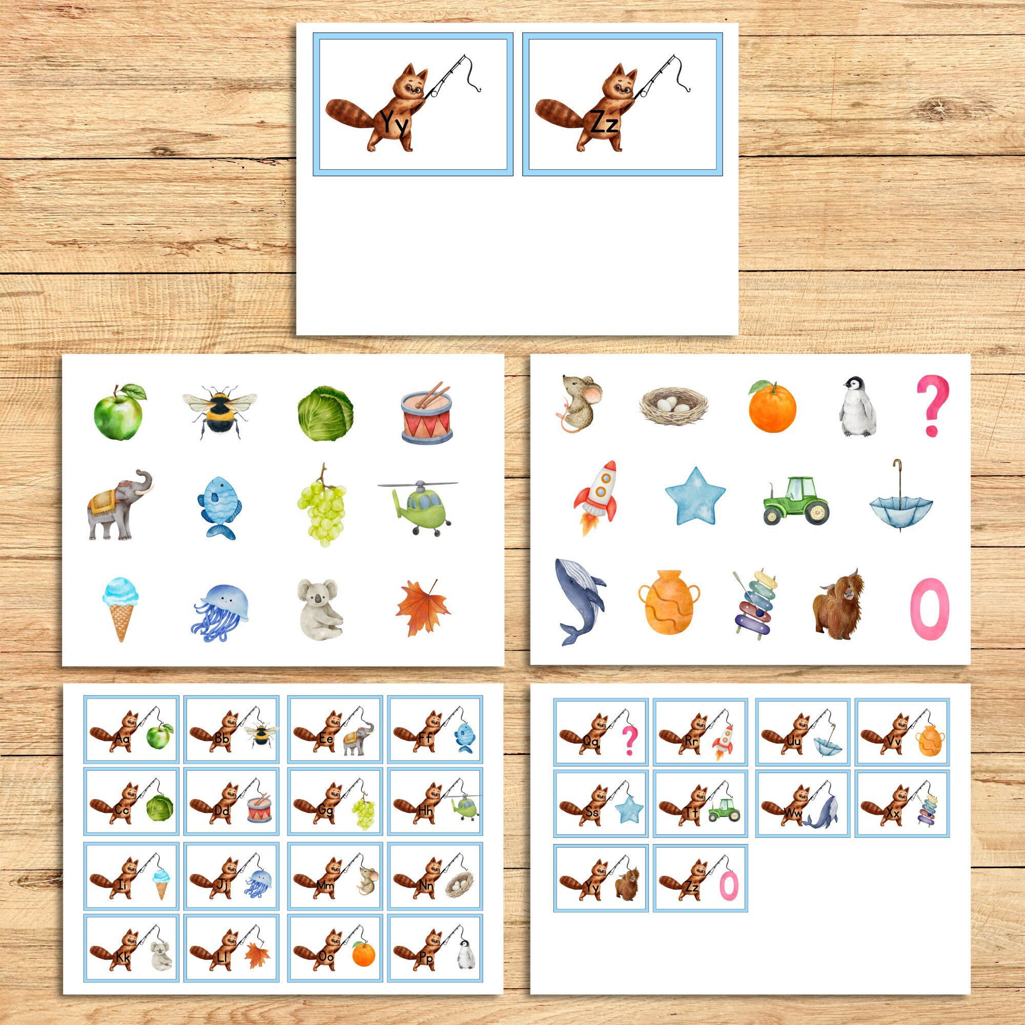 Alphabet Matching, Alphabet Matching Activity, Beginning Sounds ...