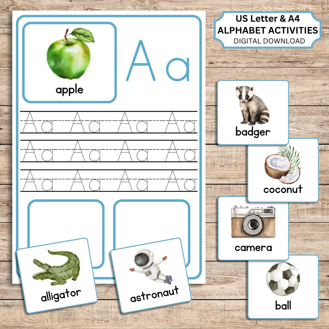 Alphabet Activity, Alphabet Tracing, Letter Tracing, Beginning Sounds ...