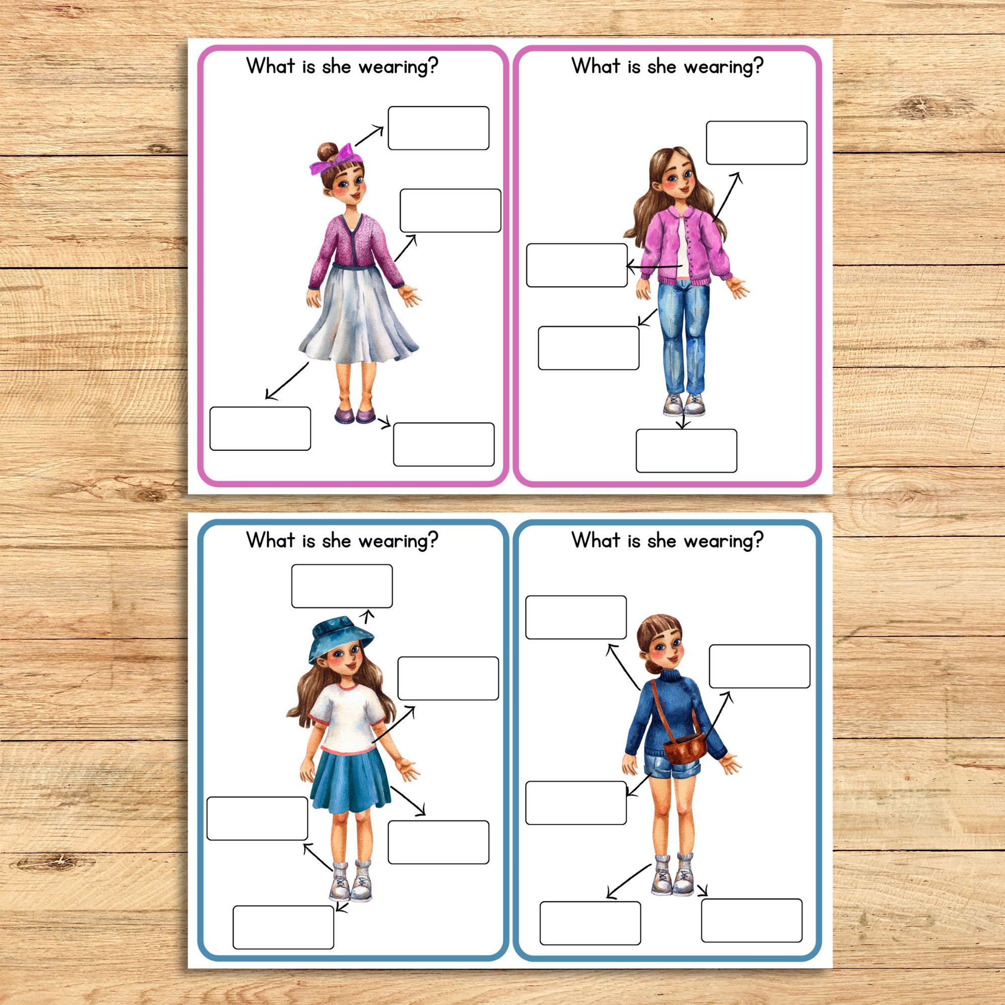 Clothes Flashcards, Clothes Vocabulary, Clothes Matching Game, Clothes ...