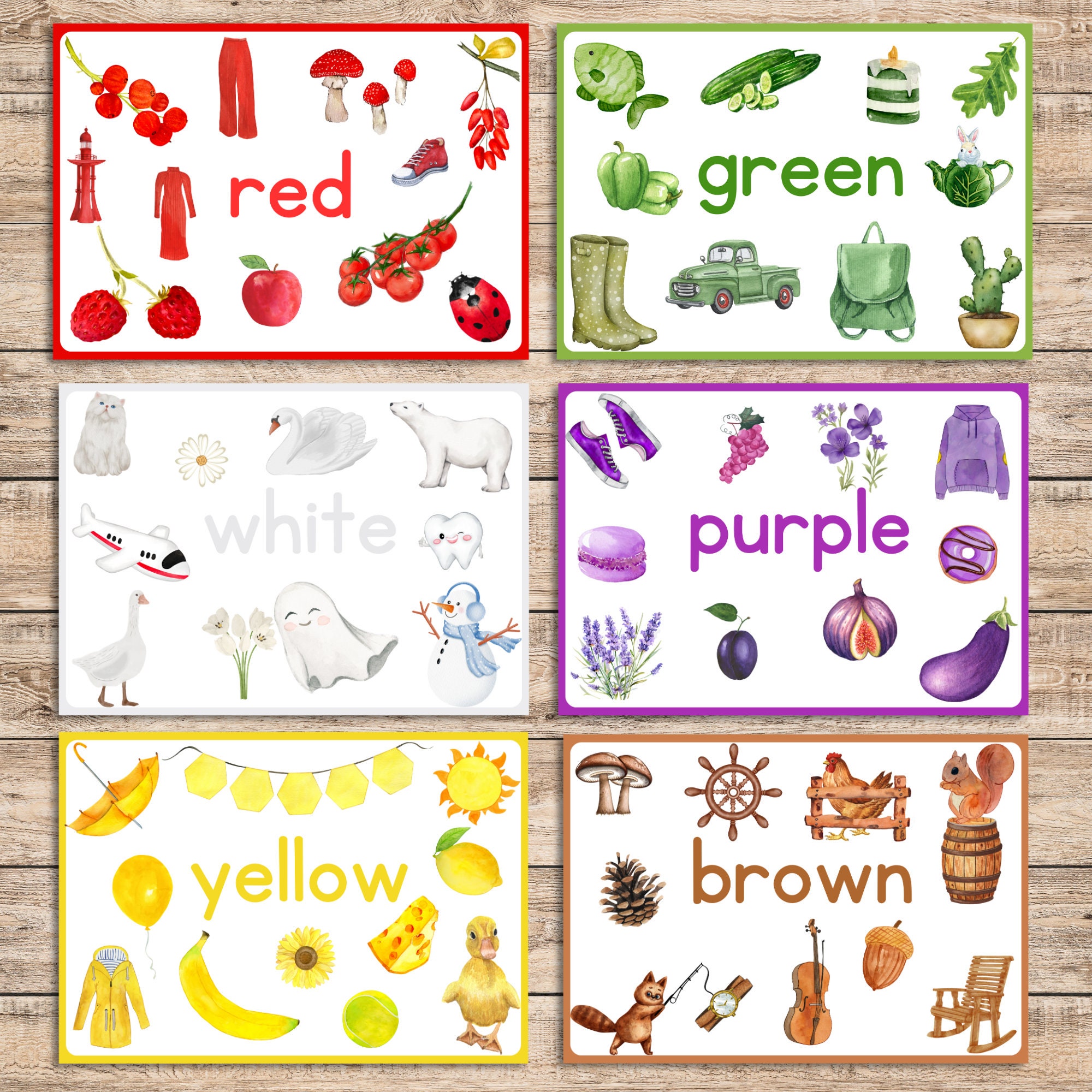 Colour Posters, Colour Jumbo Flashcards, Classroom Colour Posters ...
