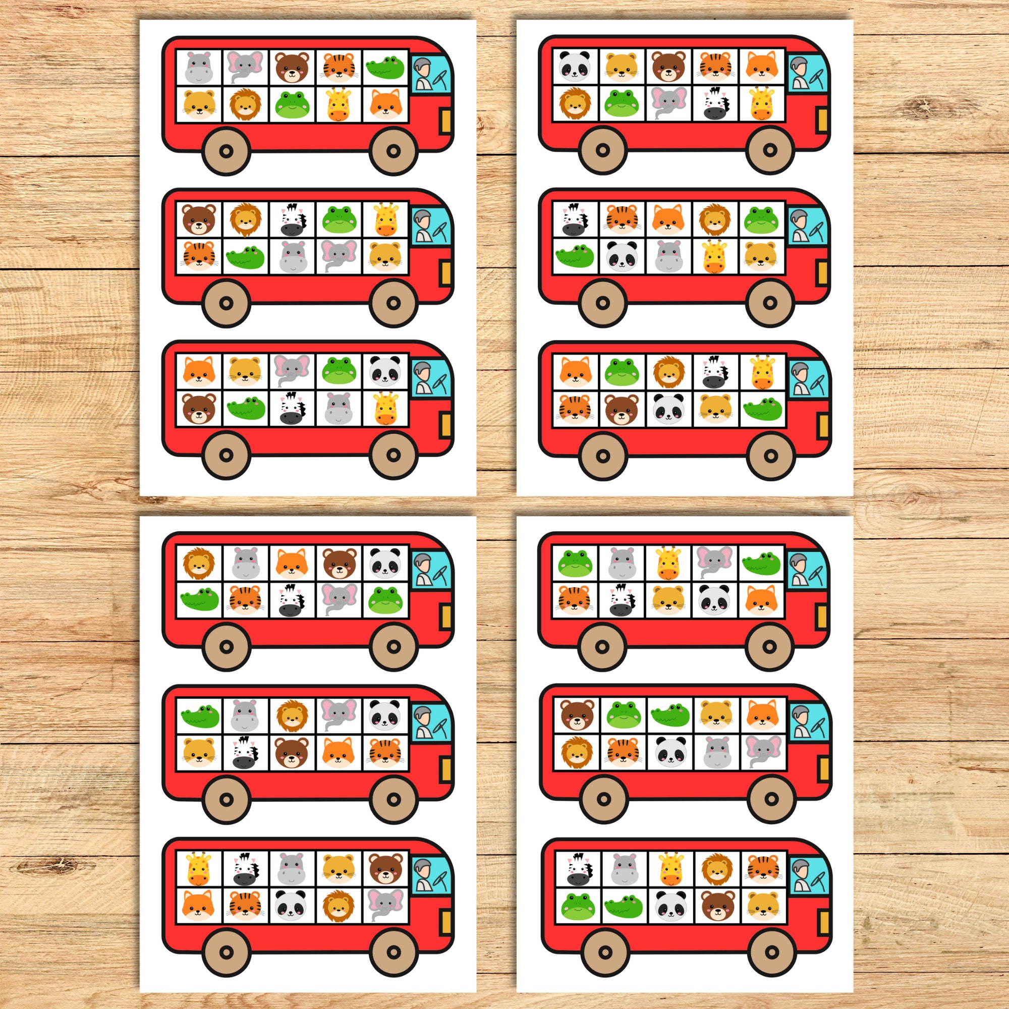 Animal Pattern Activity, Animal Matching Activity, Animal Pattern Game ...