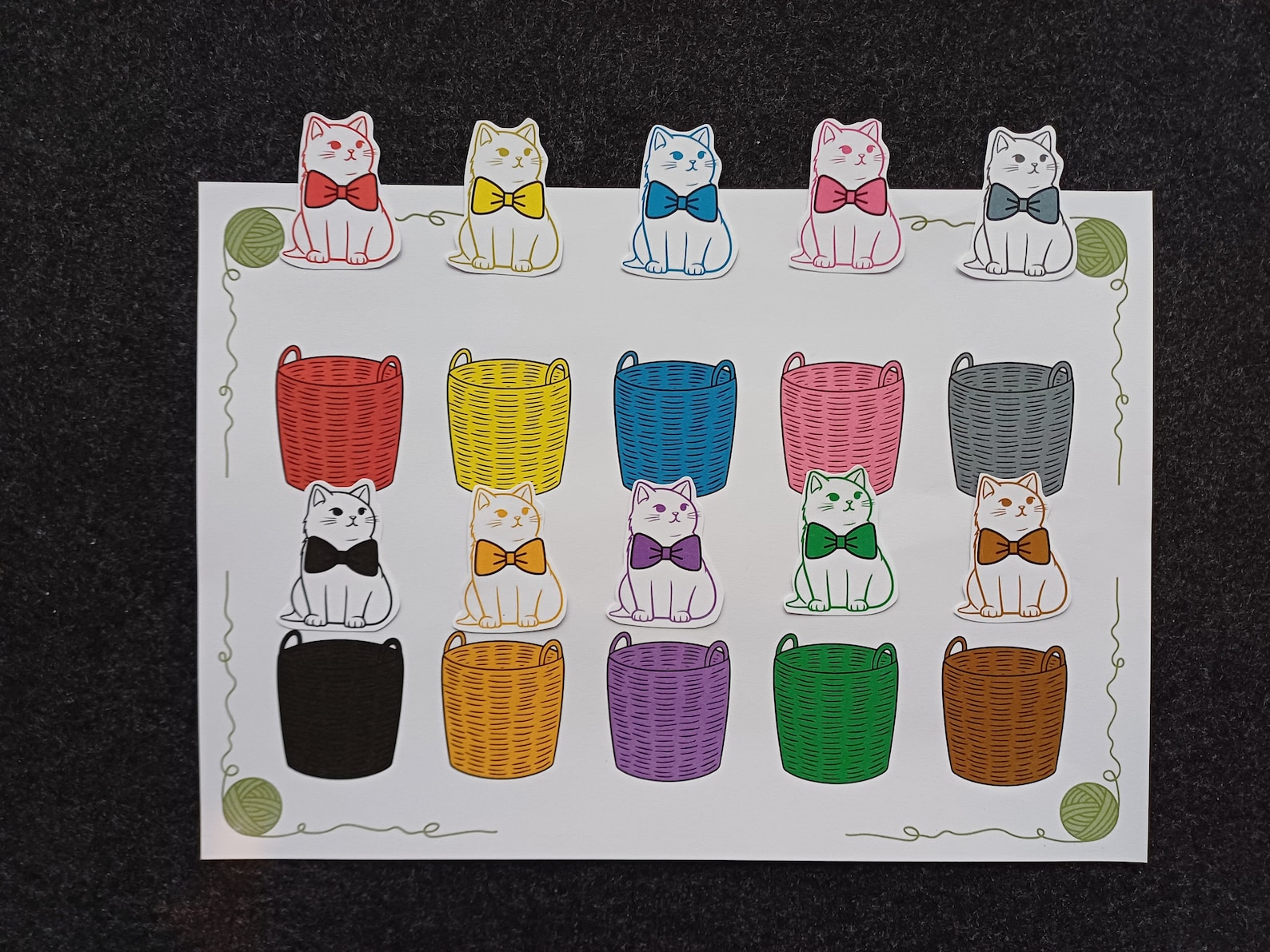 Colour Cats Matching Game, Colour Matching Worksheet, Colour Matching ...