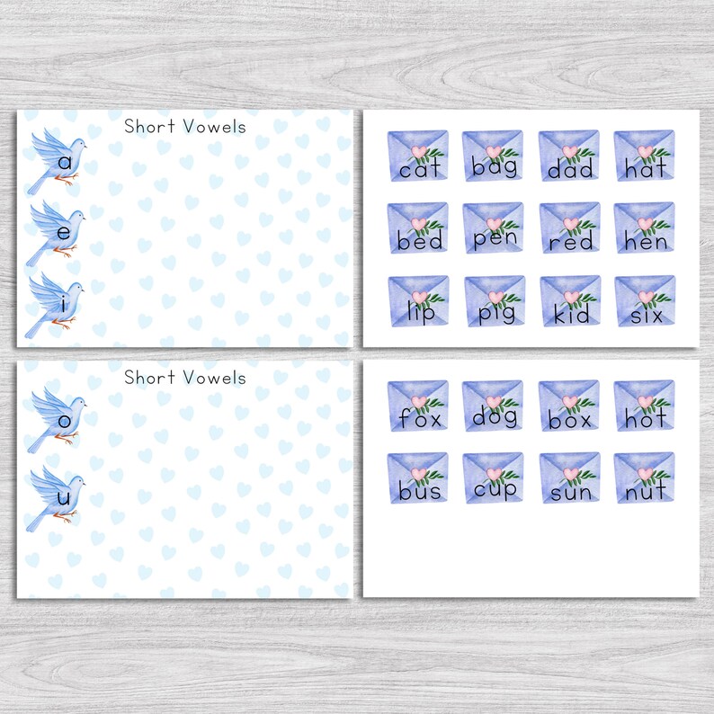 Valentine's Day CVC Words, Valentine's Day Short Vowels, CVC Words Game ...