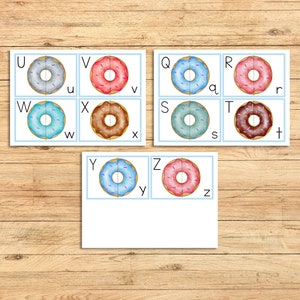 Donut Alphabet Activity, Alphabet Matching, Alphabet Puzzles ...