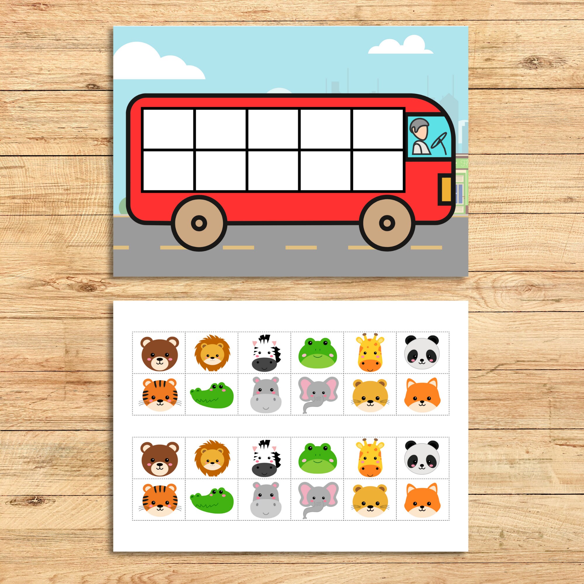 Animal Pattern Activity, Animal Matching Activity, Animal Pattern Game ...