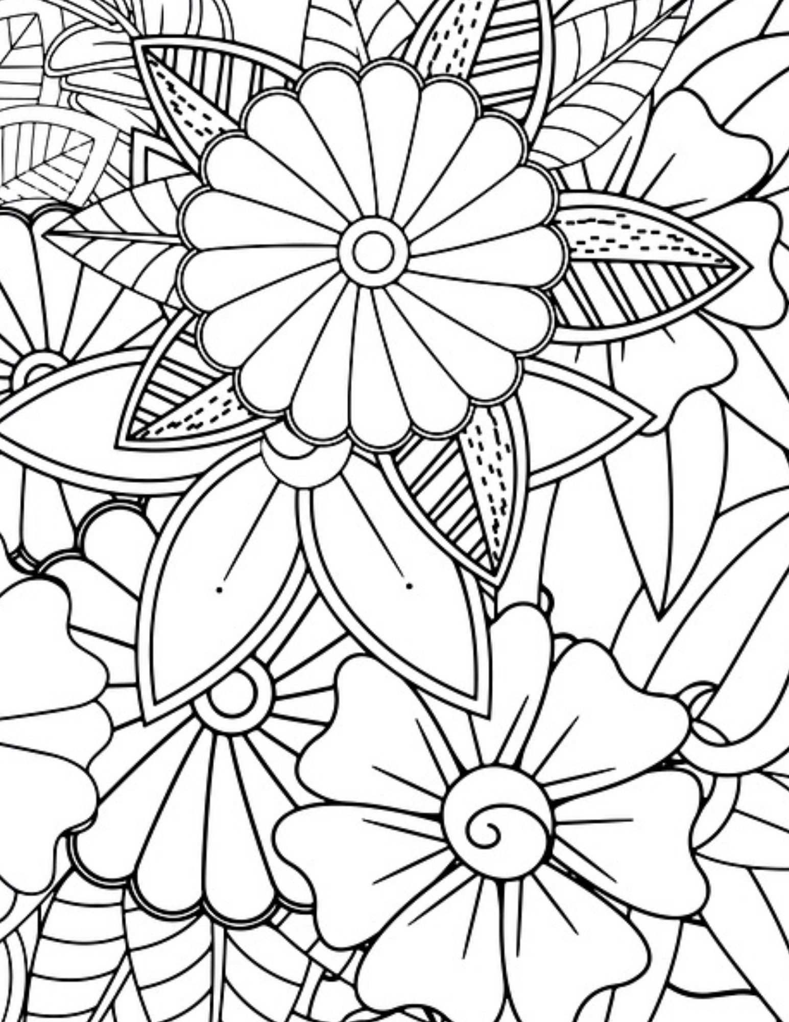 30 Mandala Floral Coloring Pages for Kids and Adults ,instant Download ...