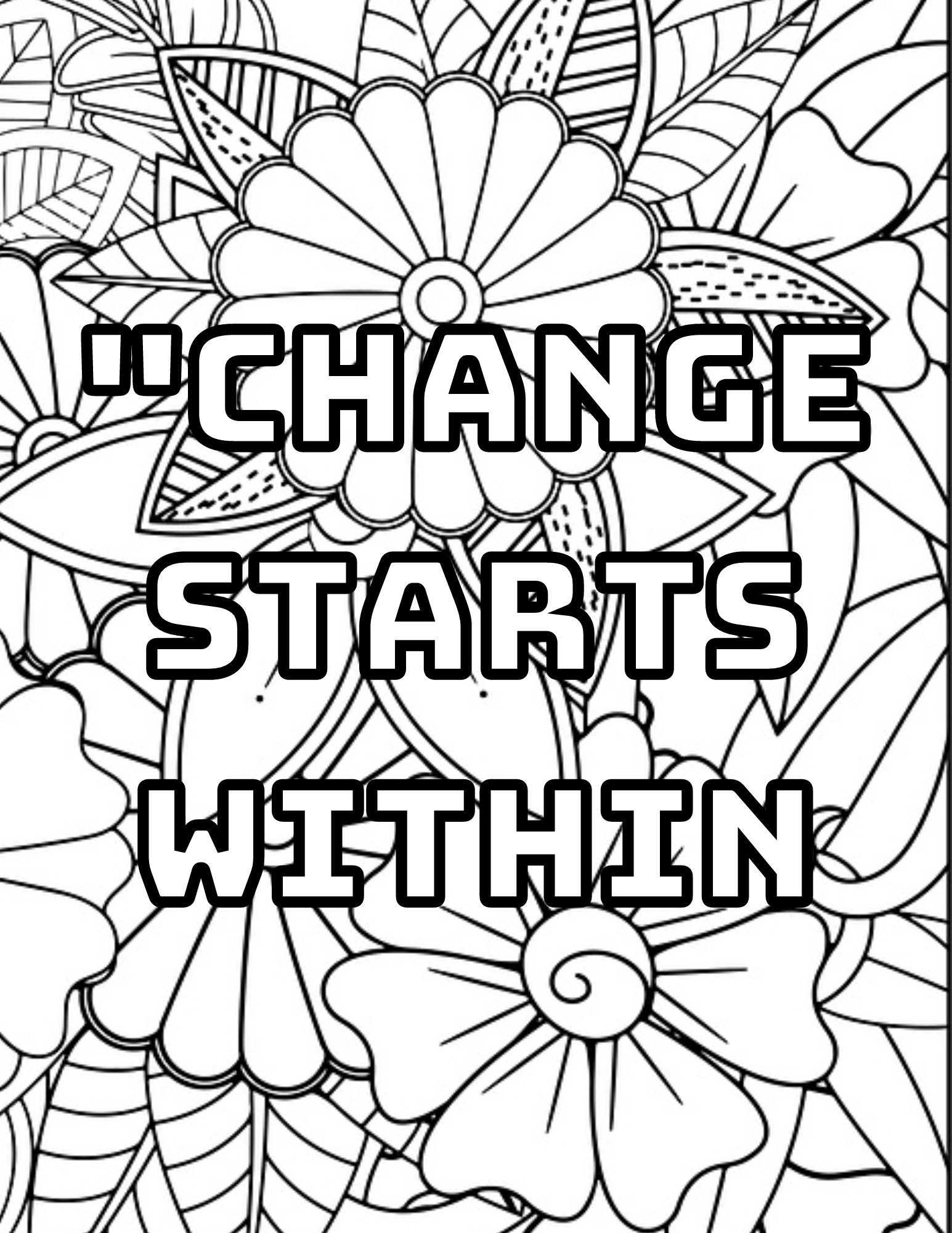 30 Motivational Coloring Pages for Mental Health and Relaxation ...