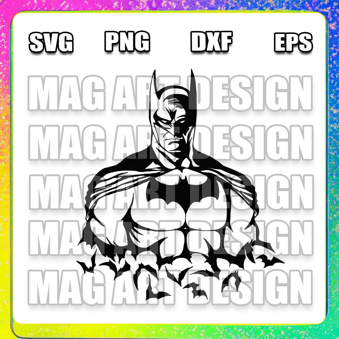 Batman Svg Vector Print Cut File, Batman Png Digital Download, Batman ...