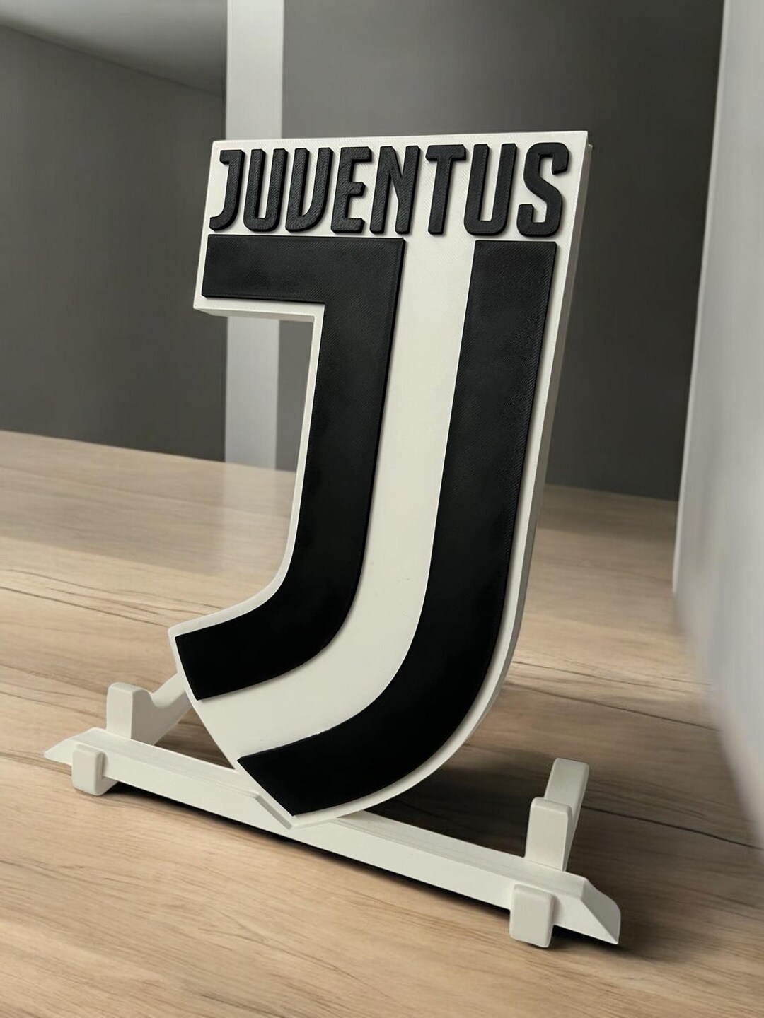 20cm Juventus Emblem | 3D Printed Football Wall Art | Serie A Decor ...