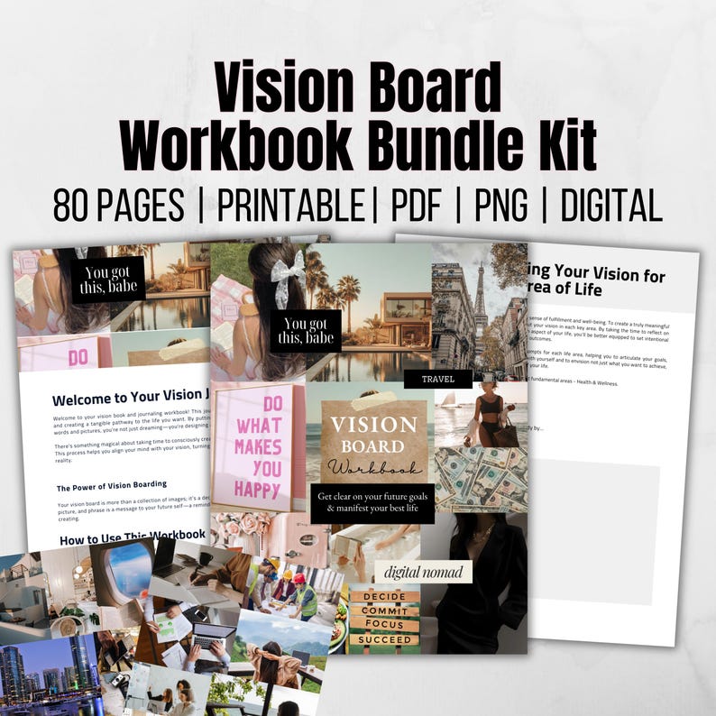 2025 Printable Vision Board Bundle With 800 Printable Photos ...