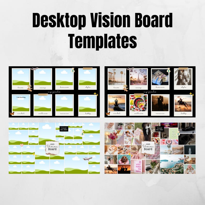 2025 Printable Vision Board Bundle With 800 Printable Photos ...