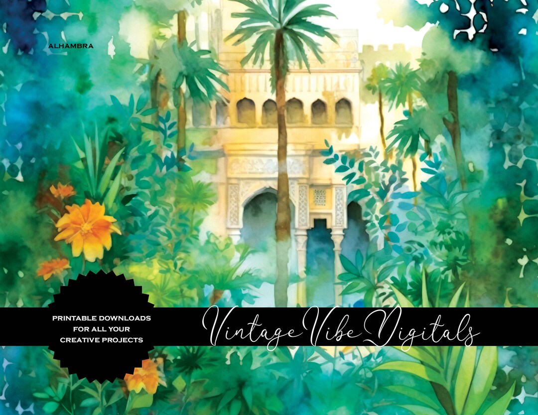 Alhambra: DIGITAL KIT DOWNLOAD Printable Sheets for Junk Journals ...