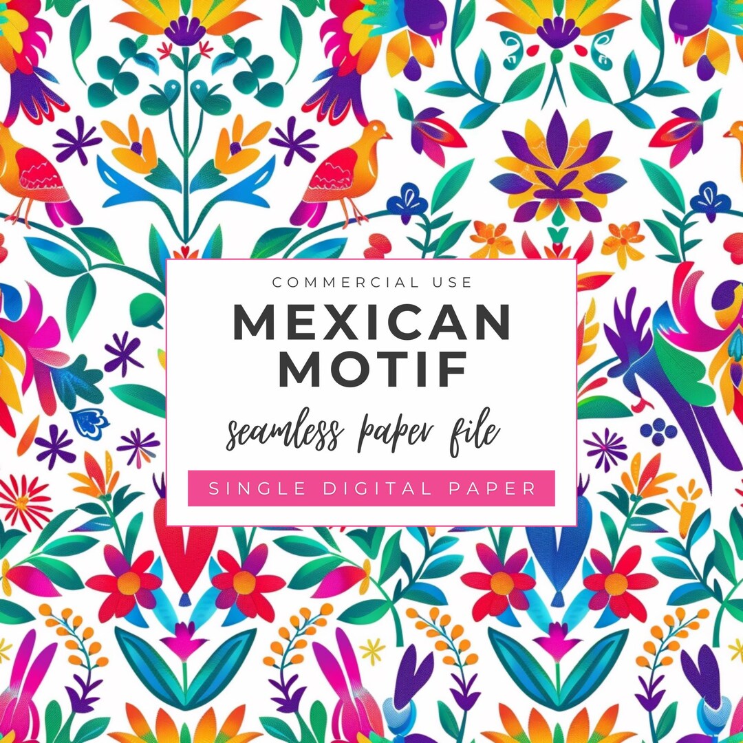 Mexican Otomi Pattern Seamless Digital File Mexican, Repeating Pattern ...