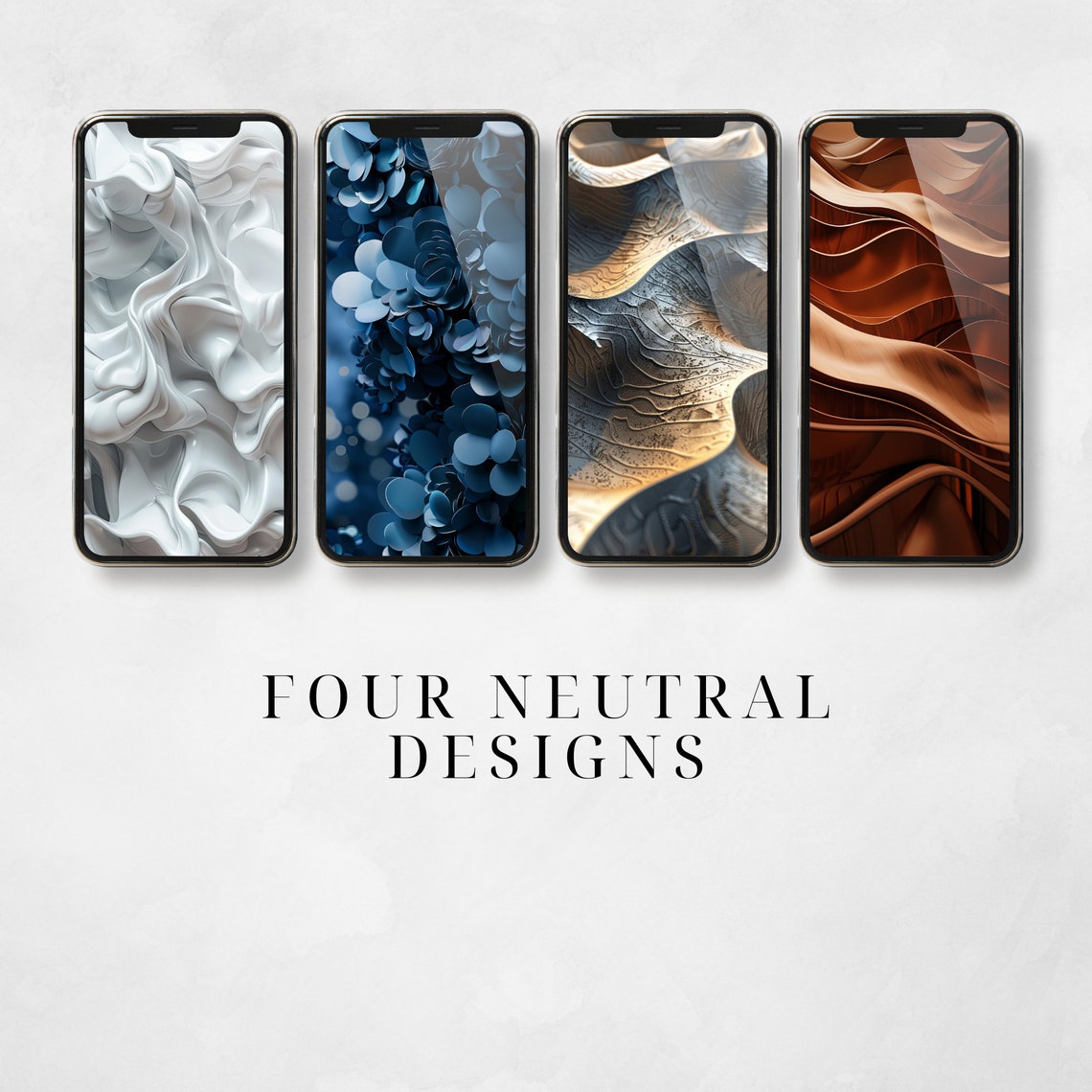 Neutral iPhone Wallpaper Abstract 3D Neutrals Home Screen Theme Phone ...