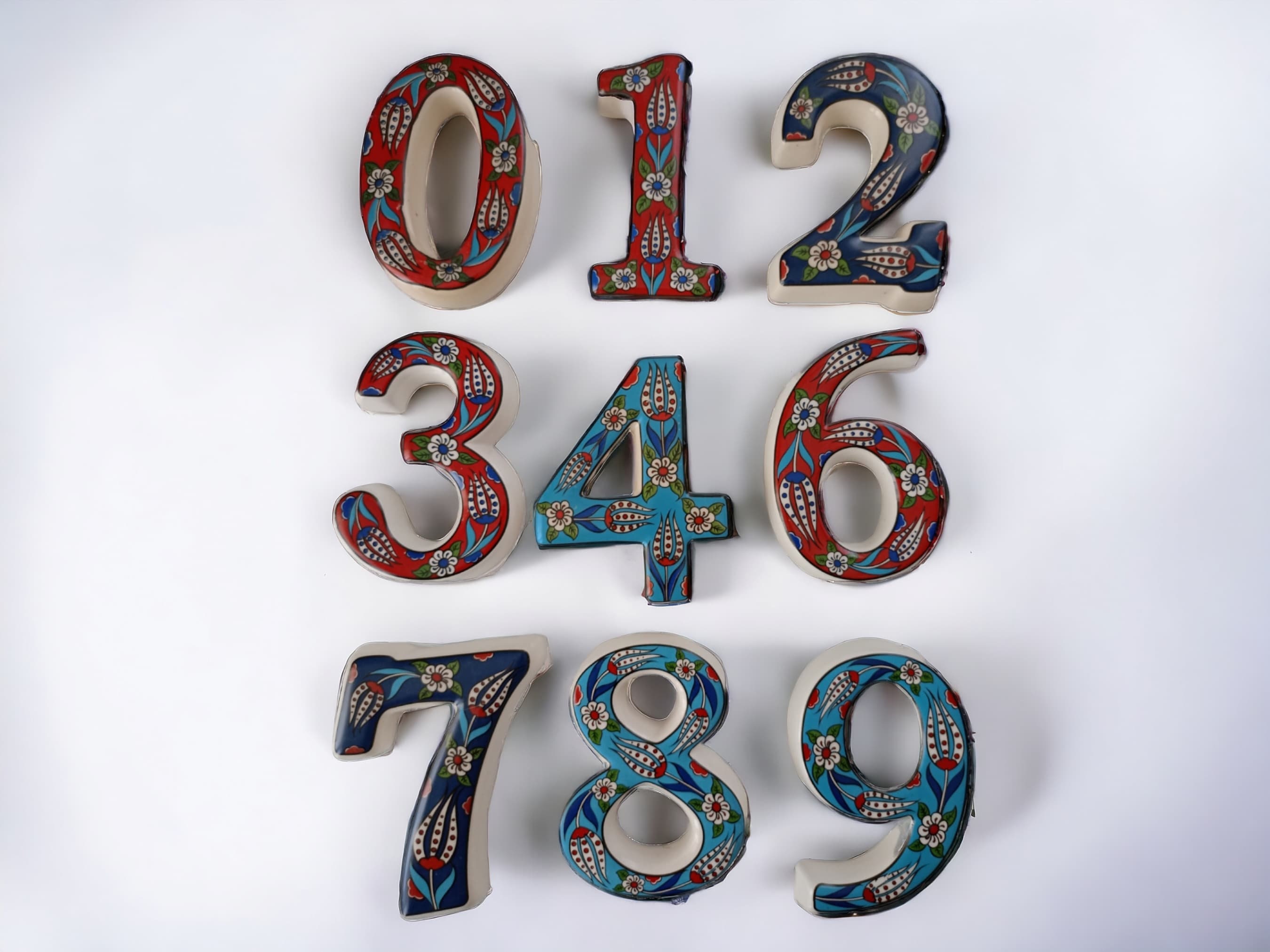 Handmade Ceramic House Numbers, Ceramic Address Plaque and Numbers ...