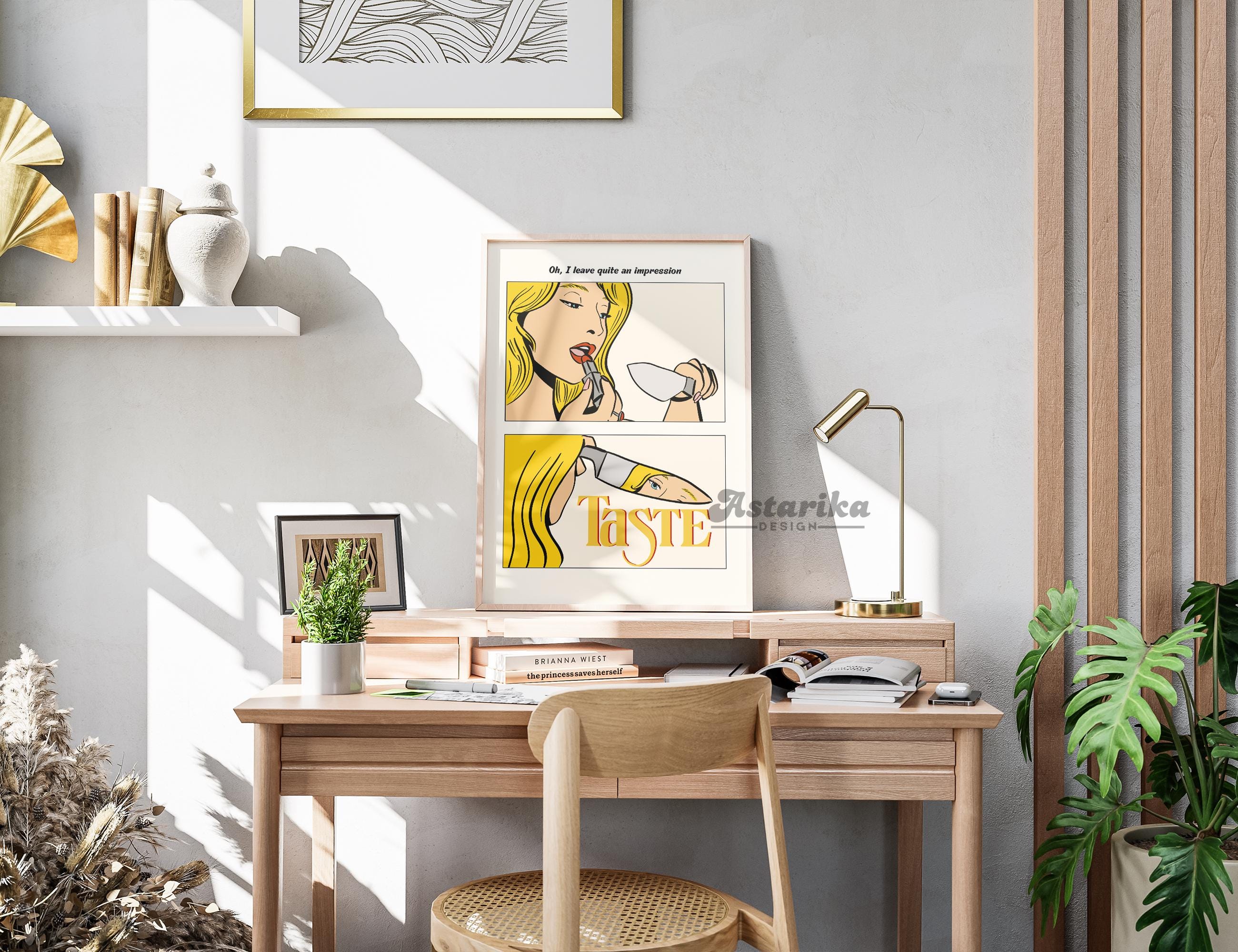 Sabrina Carpenter Taste Printable Wall Art Pop Art Comic Poster Short N ...