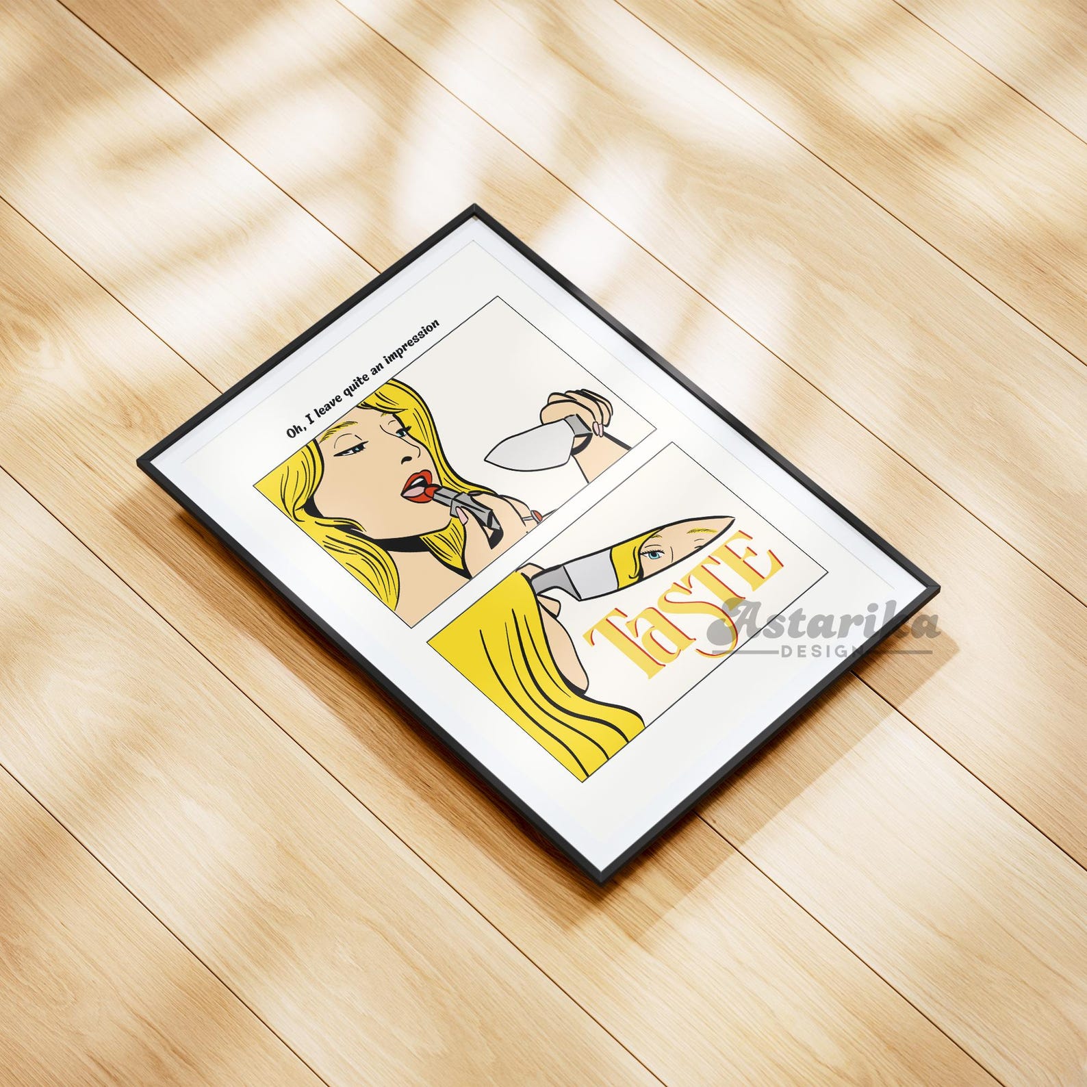 Sabrina Carpenter Taste Printable Wall Art Pop Art Comic Poster Short N ...