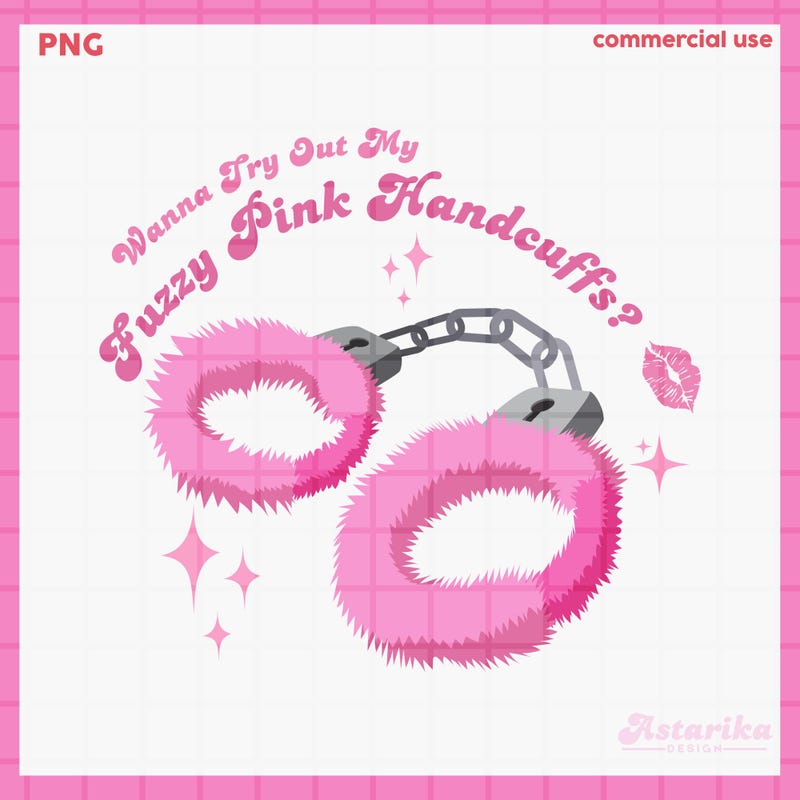Pink Fuzzy Handcuffs - Etsy