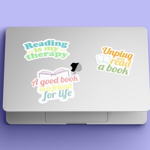 Bookworm Sticker Set, Digital Printable Stickers, Book Lover Gift ...