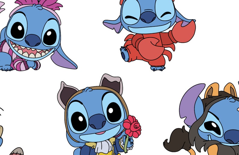 Stitch in Disguise Costume Svg Pdf Ai Png Draw Halloween - Etsy