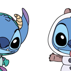 Stitch in Disguise Costume Svg Pdf Ai Png Draw Halloween - Etsy