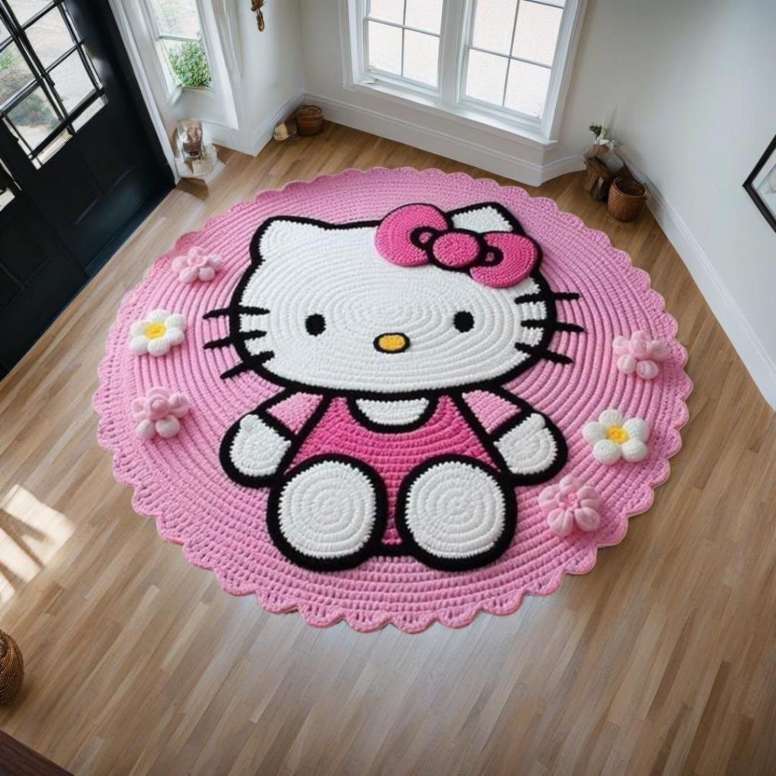 Hello Kitty Children's Carpet - Etsy