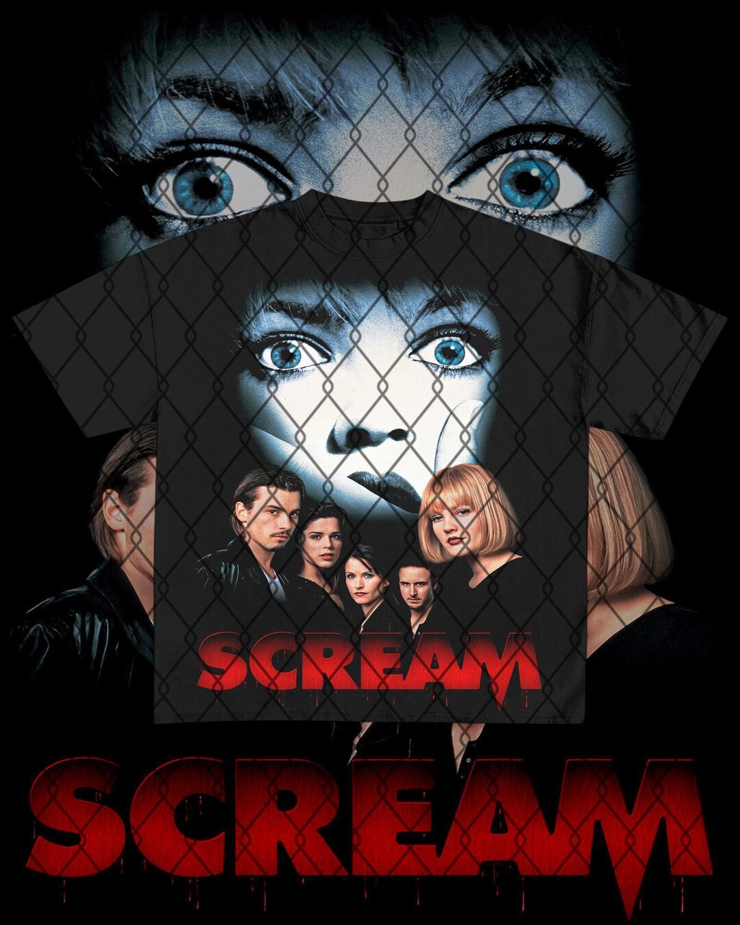 Scream PNG Digital Download, DTF Transfer Print, Bootleg Teedesign PNG ...
