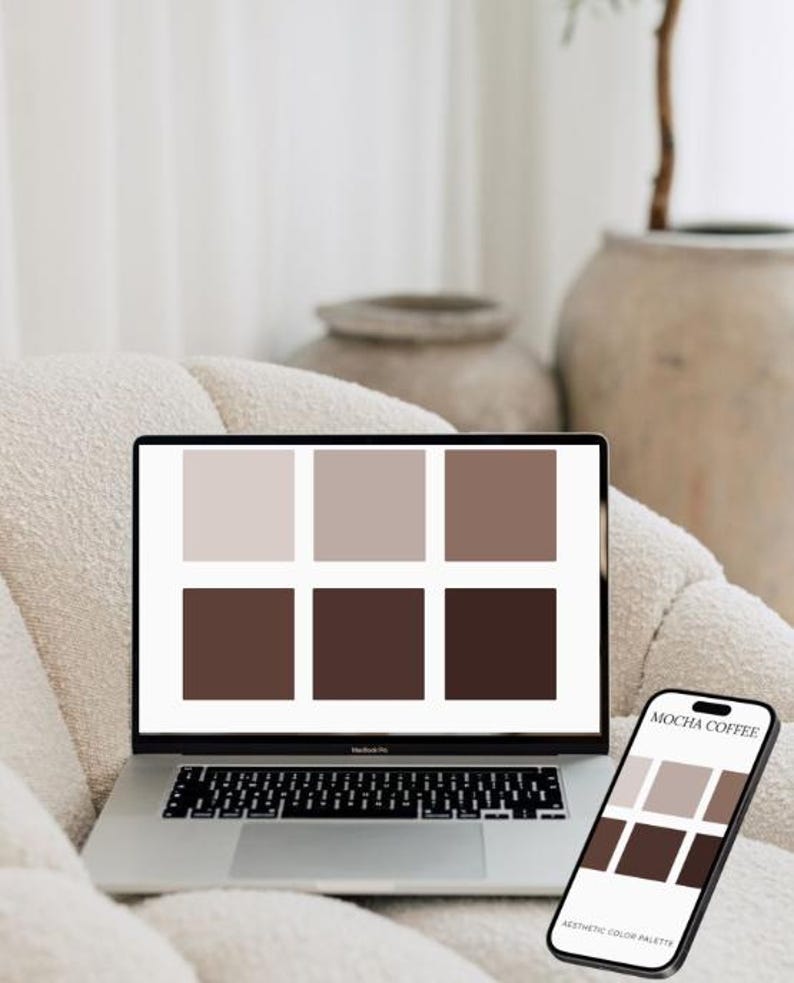 Mocha Coffee Color Palette | Warm Brown Color Scheme | Branding Colors ...