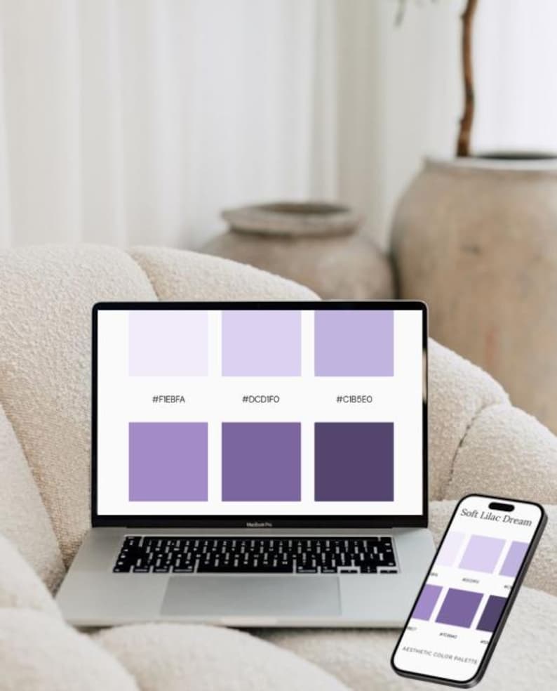 Soft Lilac Color Palette – Purple Aesthetic Pastels - Etsy