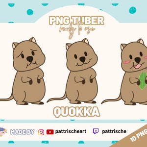 Cute Quokka Pngtuber: Kawaii Twitch Stream Asset (download) - Etsy