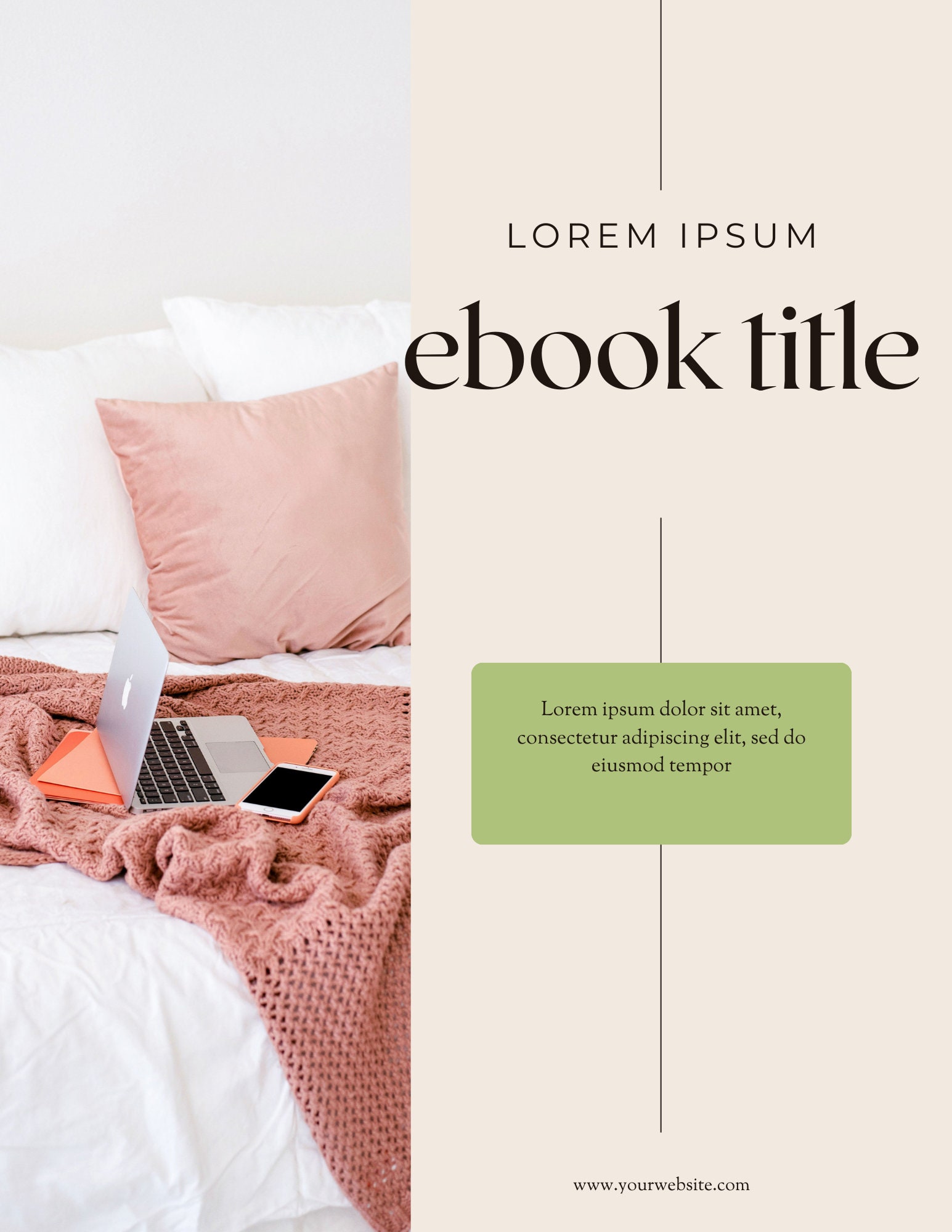 Ebook Template Pages - Etsy