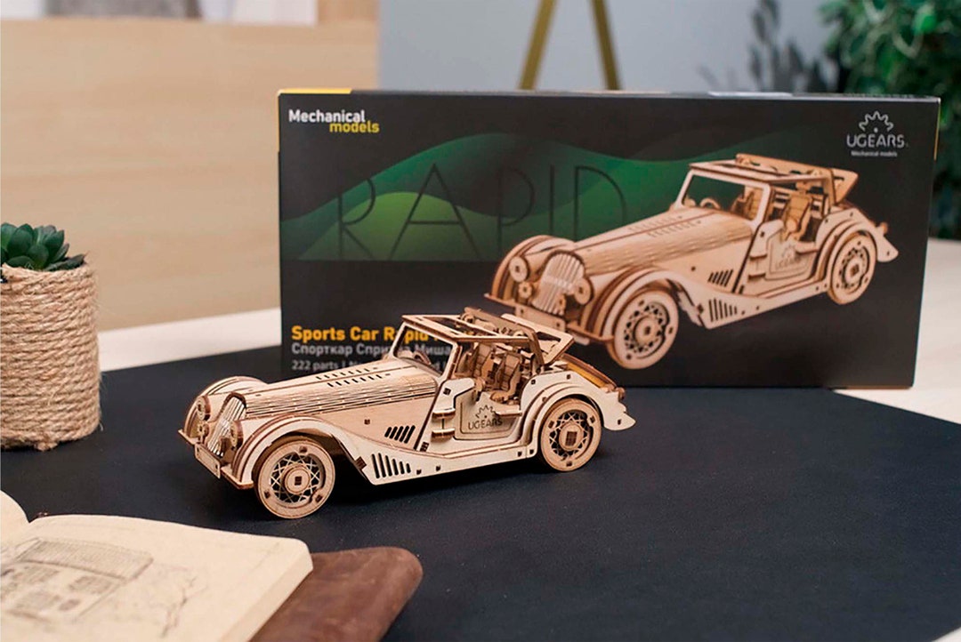 Wooden Puzzle Car Mechanical Car Kit, Plywood Car Model - Etsy