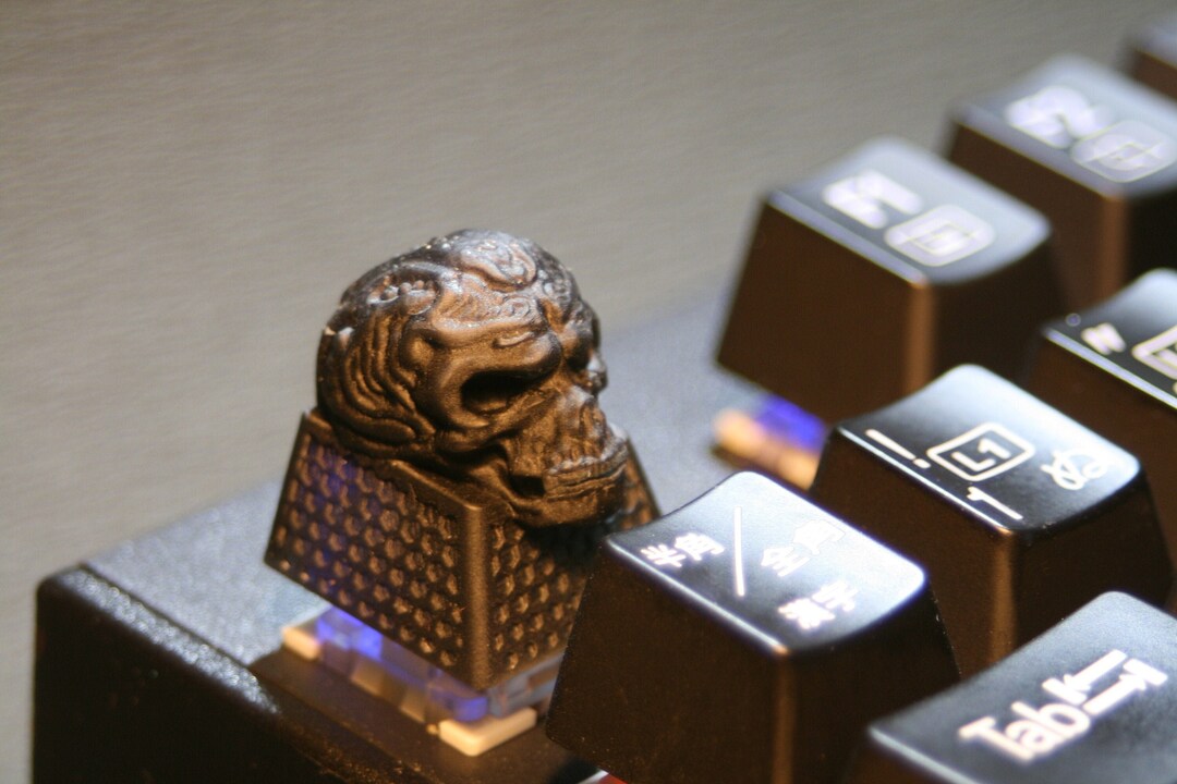 Skull Keycap(black) - Artisan Keycap,cherry MX, Mechanical Gaming ...