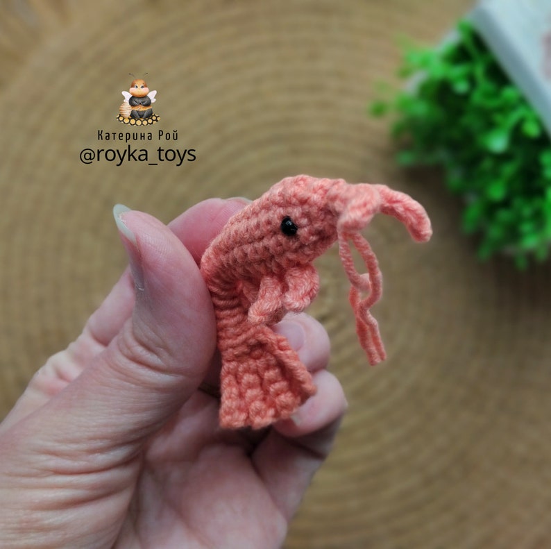 Shrimp Crochet Pattern + Videotutorial Amigurumi PDF Emotional Support ...