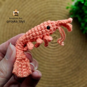 Shrimp Crochet Pattern + Videotutorial Amigurumi PDF Emotional Support ...