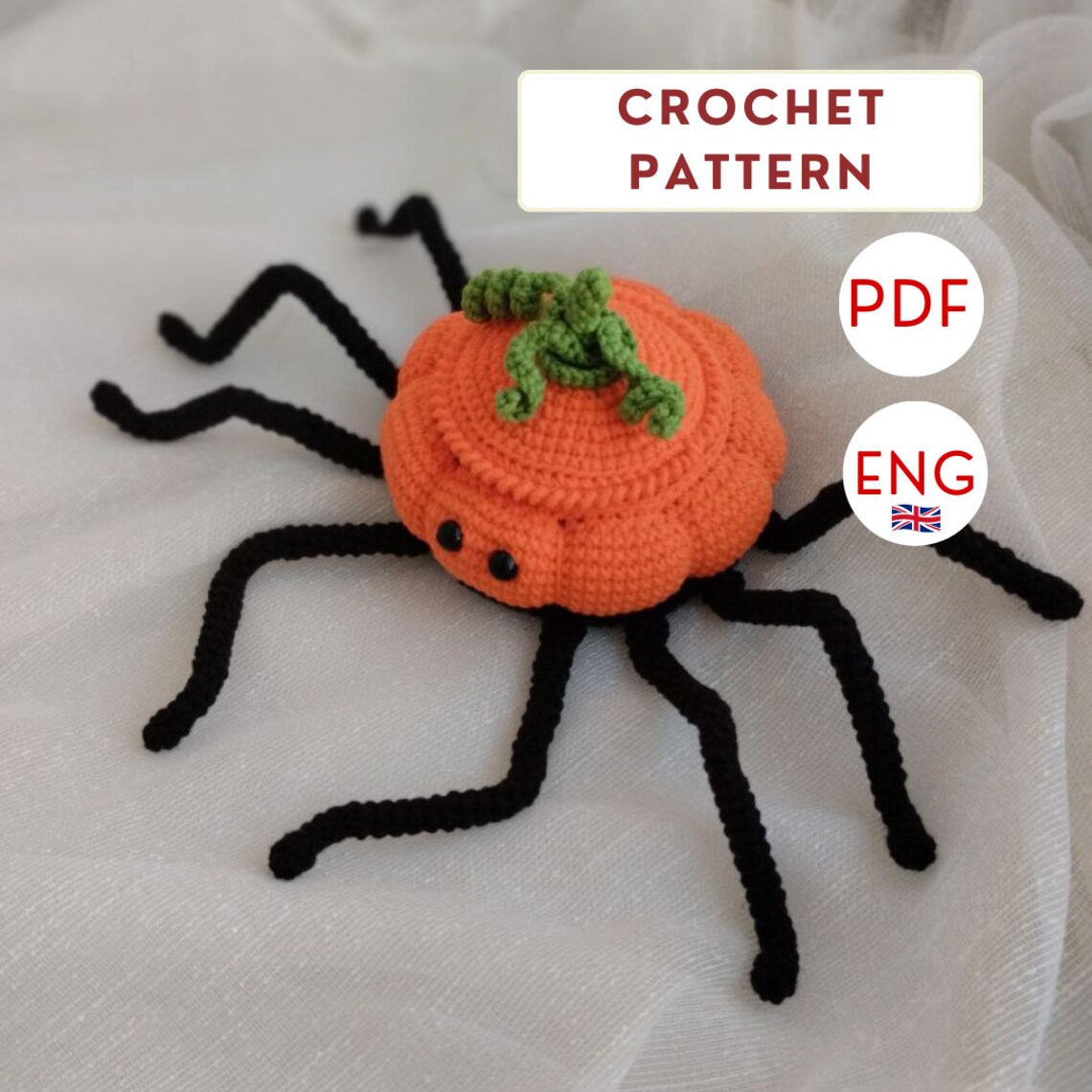 Halloween Tea Spider PDF Crochet Pattern - Etsy