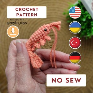 Shrimp Crochet Pattern Videotutorial Amigurumi PDF Emotional Support ...