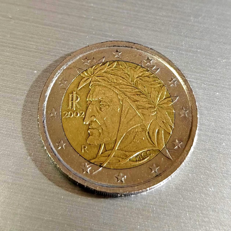 2002 Italy 2 Euro Coin Dante - Etsy