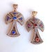 Maltese Cross Pendant XL Boho Art Medieval Jewelry Gift for Her - Etsy