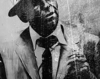 Frank Sinatra Short Drinking/whiskey Glass | Original Hand Drawn ...